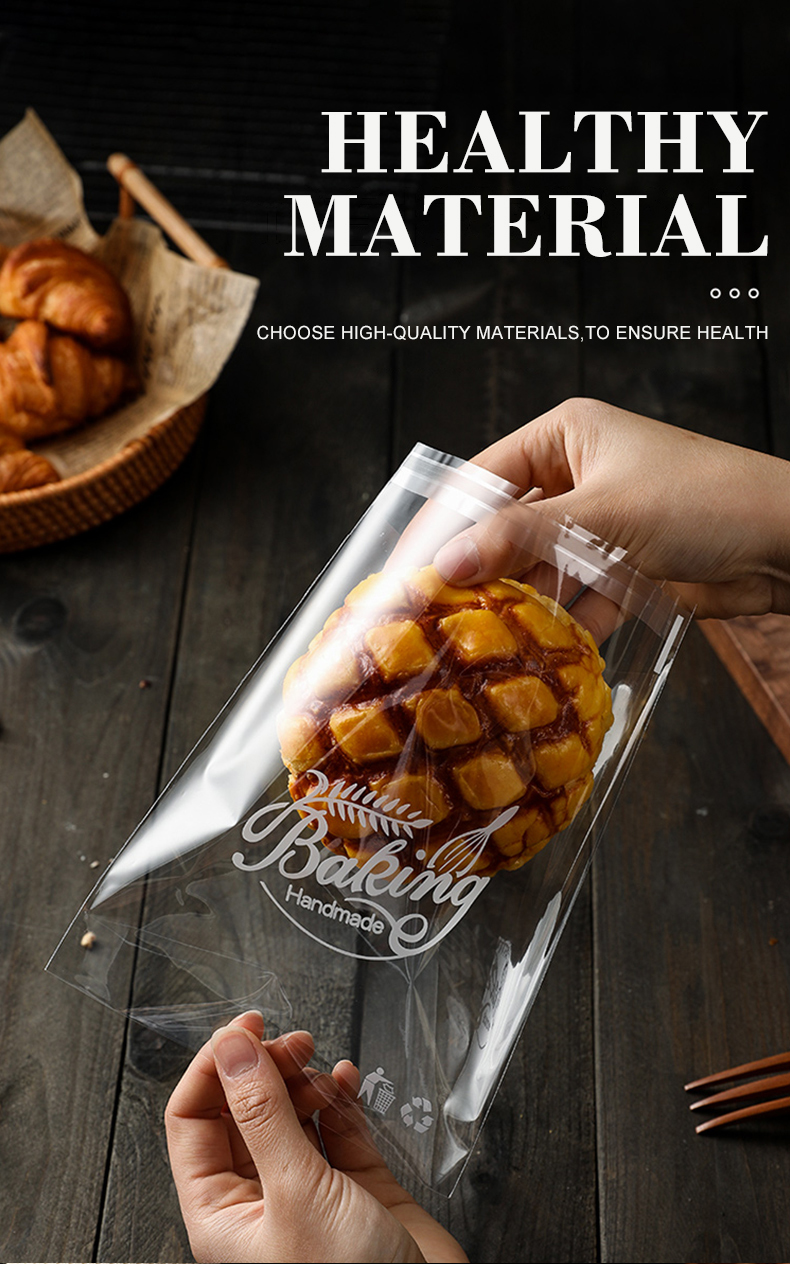 100Pcs Sandwich Wrapper Bag Sandwich Plastic Packing Loaf Bread ...