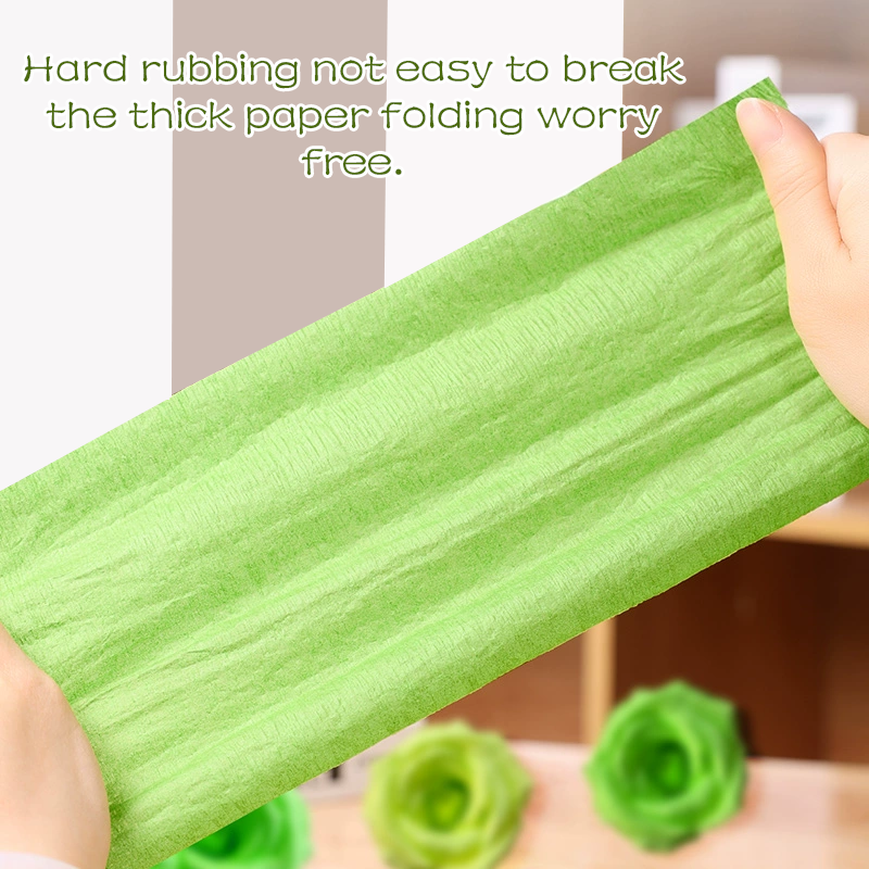 50*250cm/roll Thickened Color Crepe Paper DIY Handmade Material Paper ...