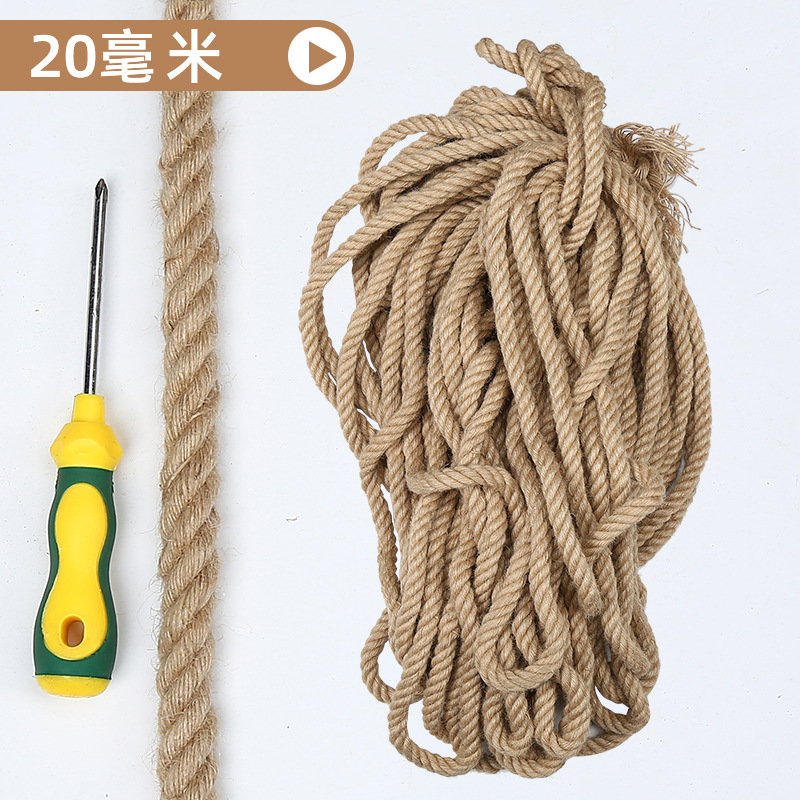 Diameter 20mm Jute rope/battle rope/natural jute rope/swing rope/tug of ...