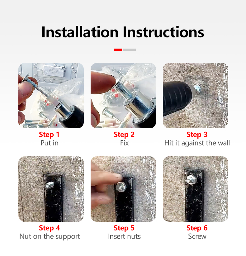 MIFFY Threaded Nail Mini M8 Thread Integrated Nail Gun Nail Threaded ...