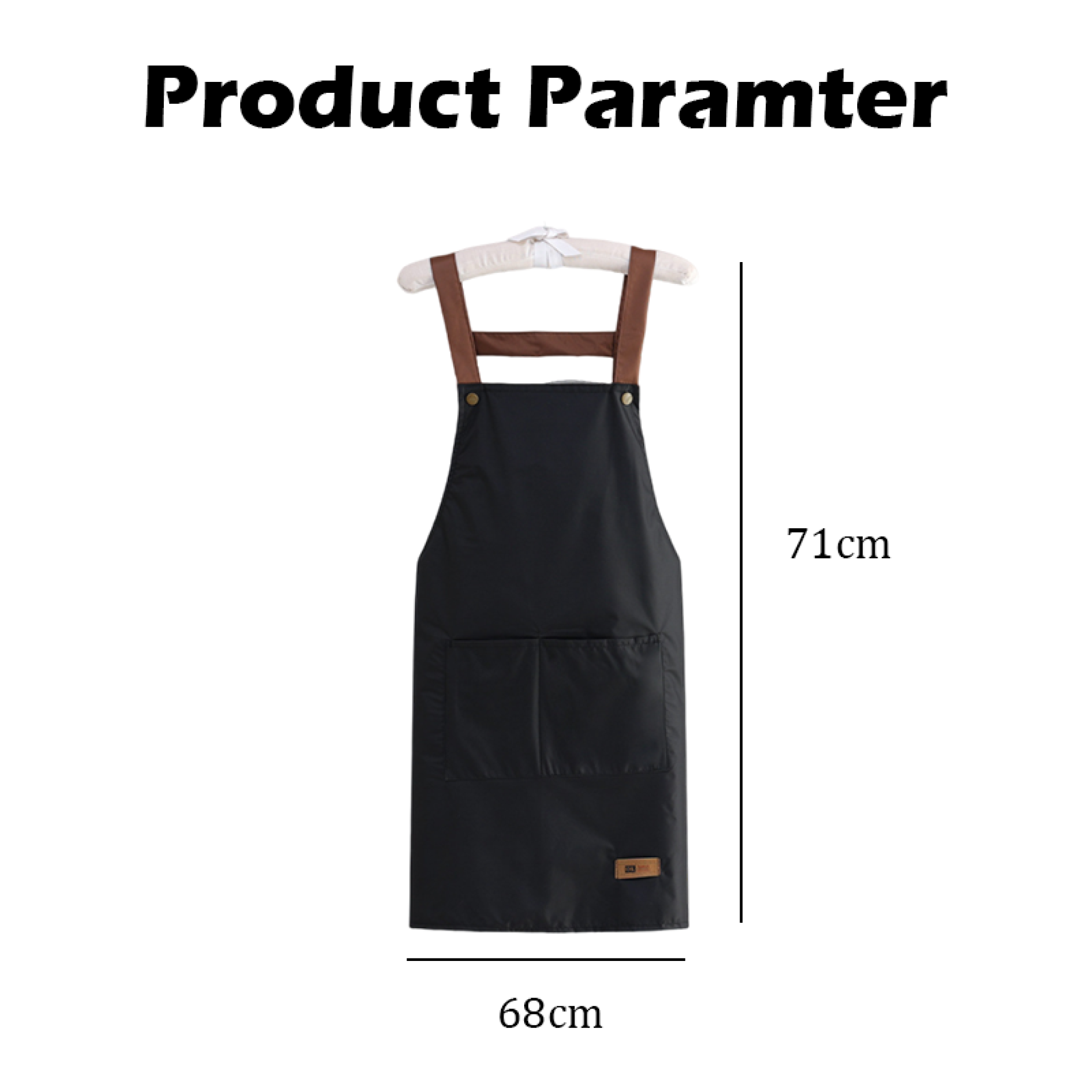 Waterproof Apron Coffee Shop Barber Working Bib Kitchen Cooking Aprons ...