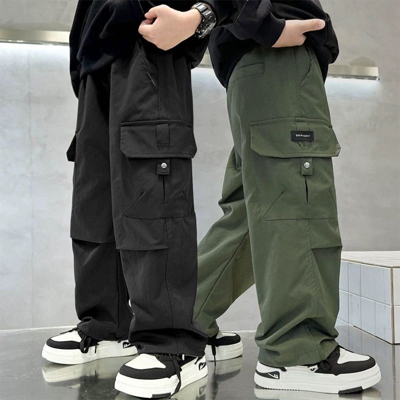 Buy 1Get 2 8-12yrs plain cargo pants for kids boys girls straight cargo ...