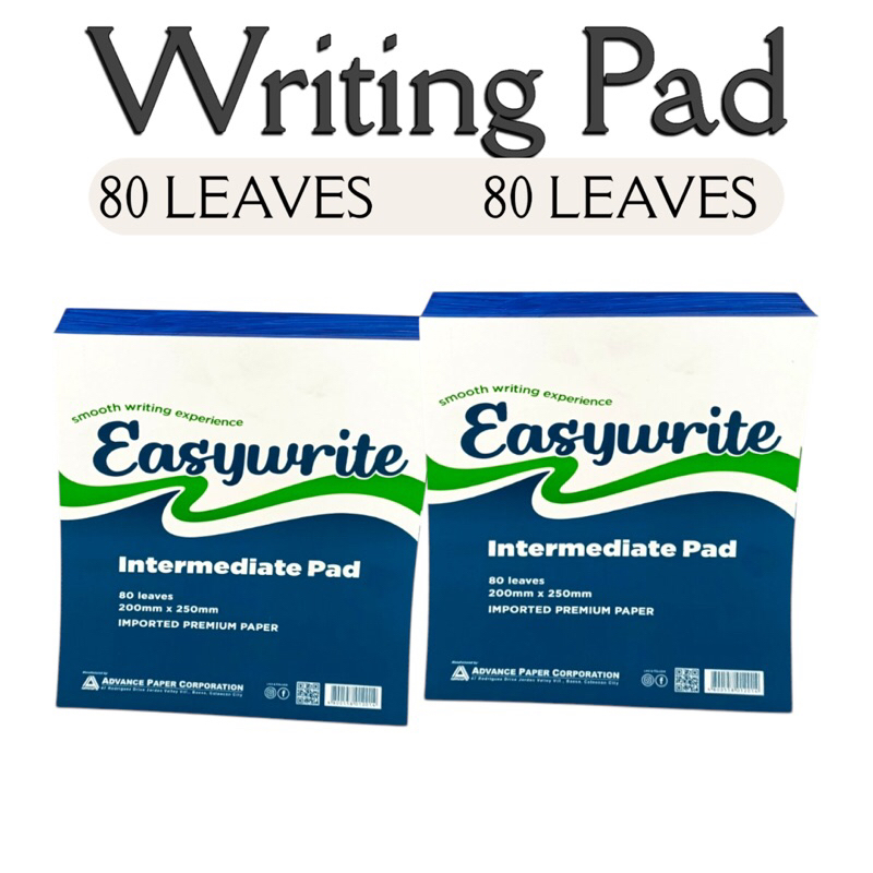2pads Intermediate Pad Writing Pad Grade 1 2 3 4 80 Leaves EasyWrite ...