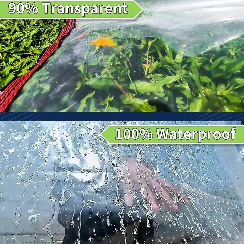 Transparent Trapal Waterproof Oilcloth 5X8M Thick Tarp Sunshade For ...