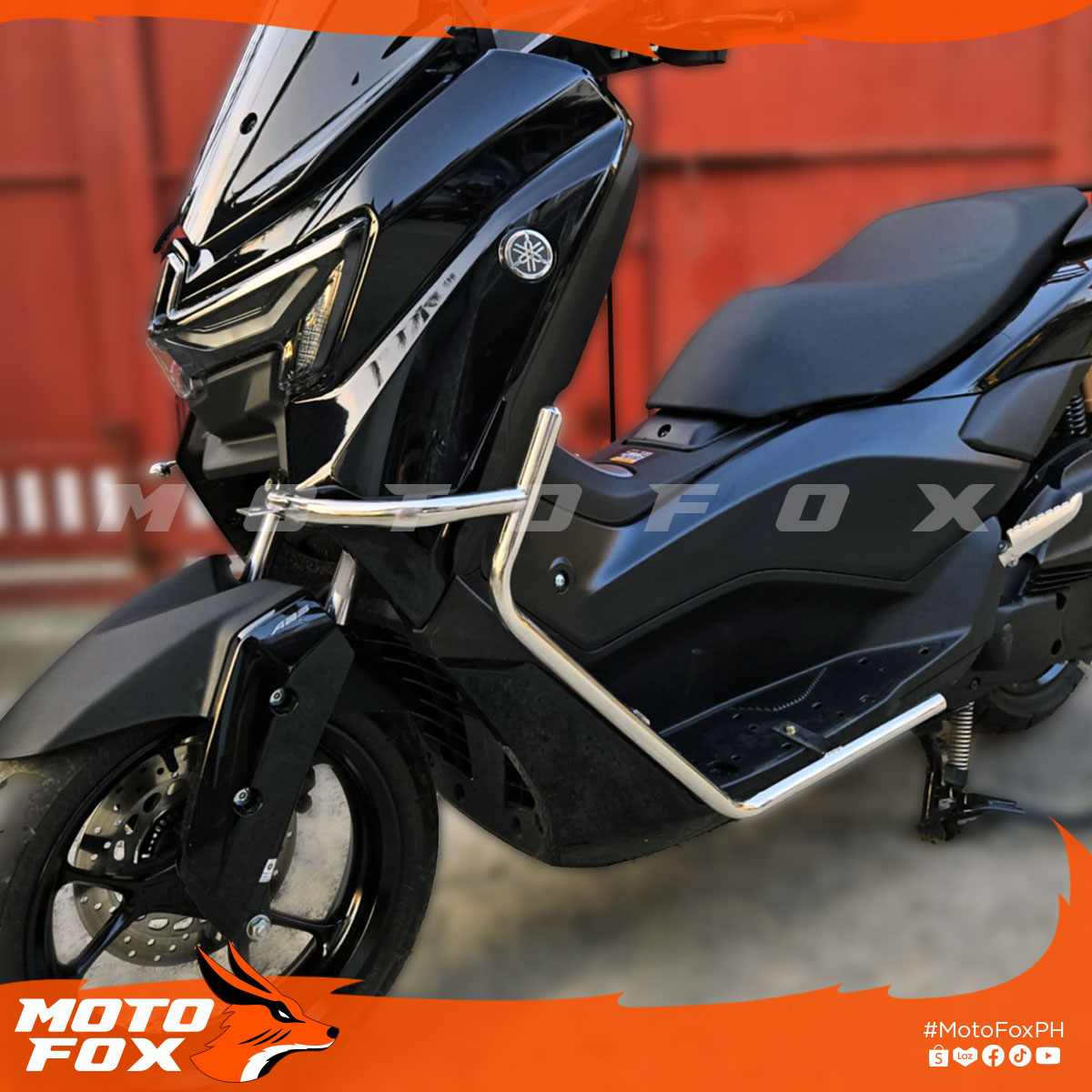 Yamaha NMAX V3 | Tech Max | Turbo Stainless Steel Half Crash Guard MDL ...