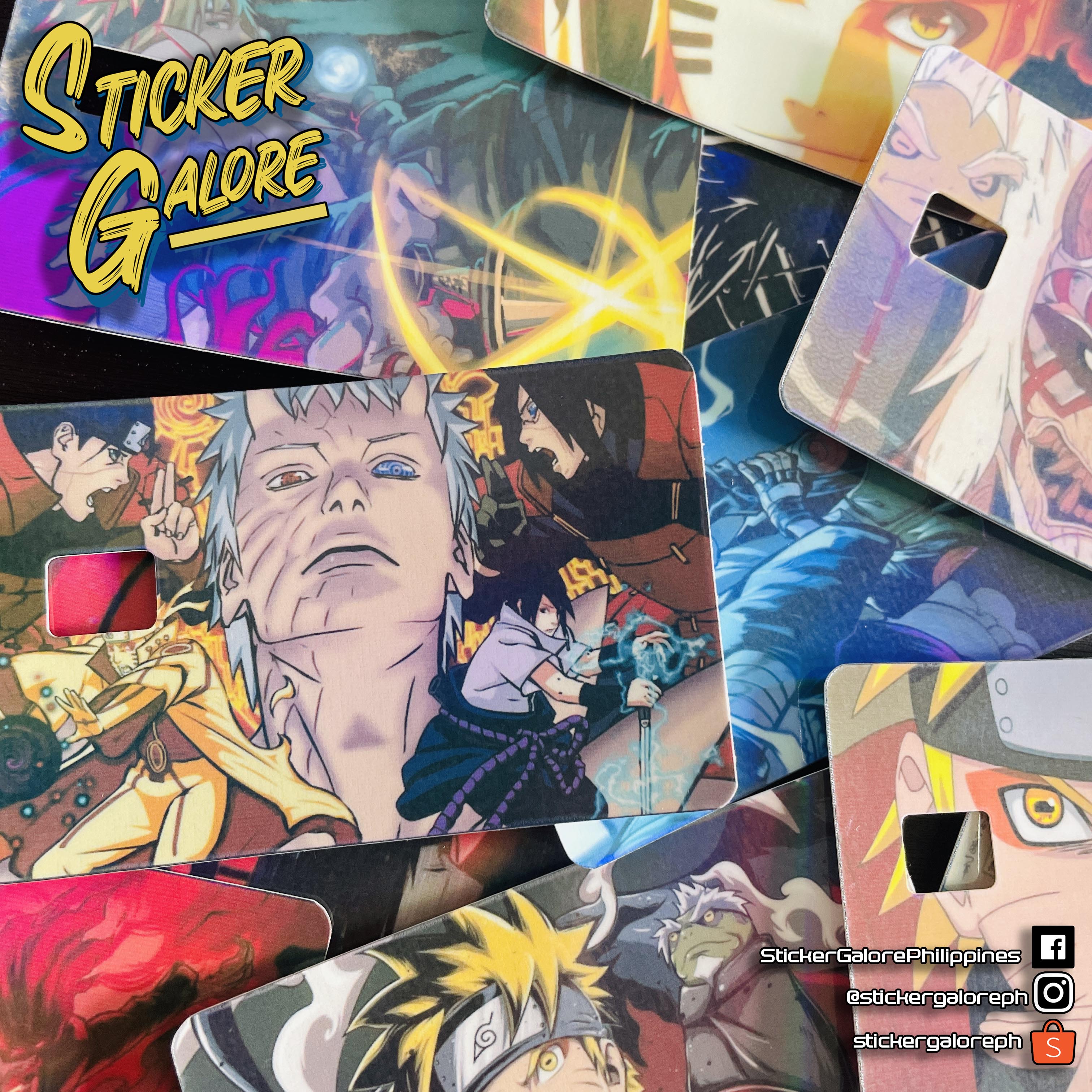 NARUTO ATM DEBIT/CREDIT CARD SKIN (VINYL LAMINATED STICKER, GLOSSY ...