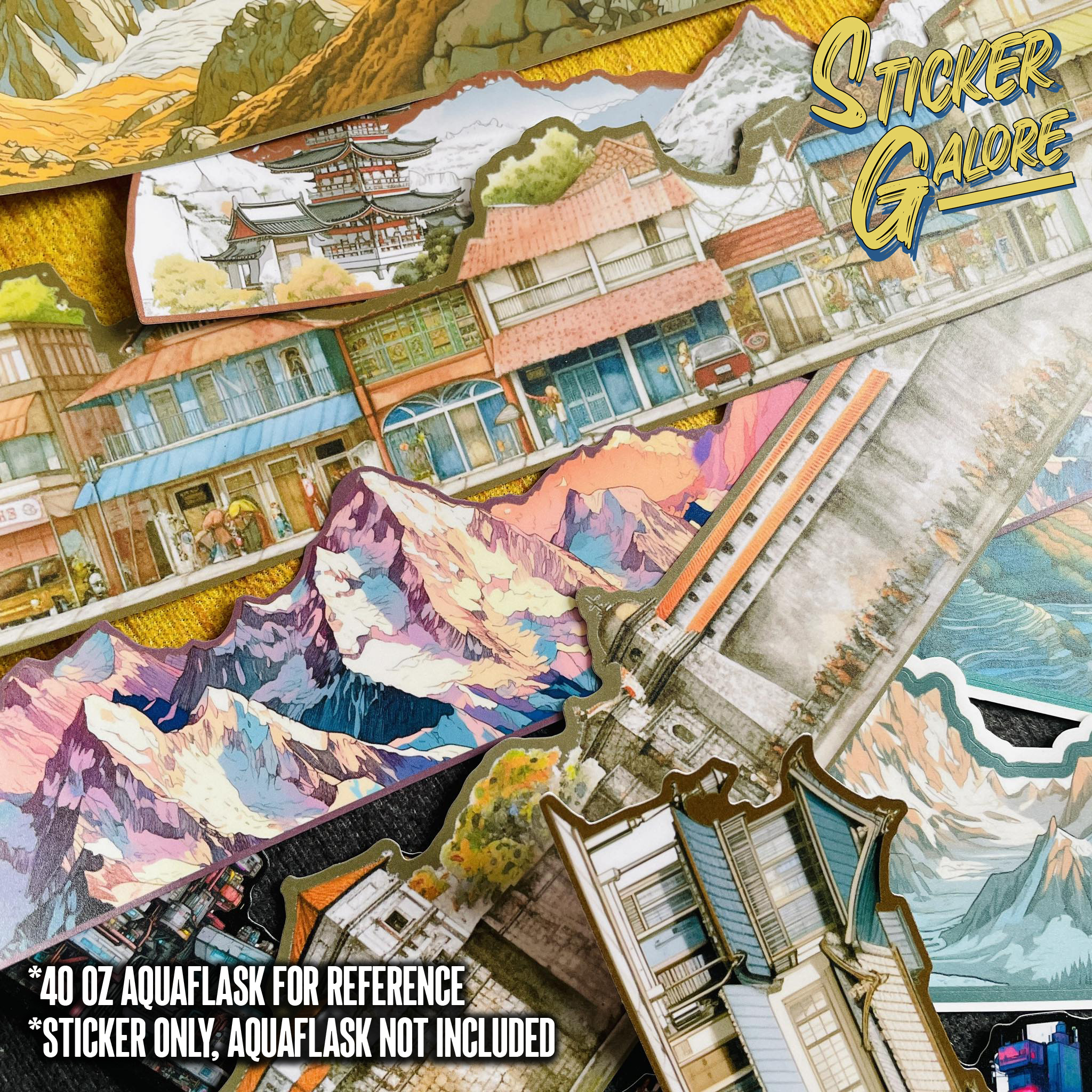 SCENESCAPE AQUAFLASK INFINITY STICKER (WATERPROOF AND SCRATCH PROOF ...