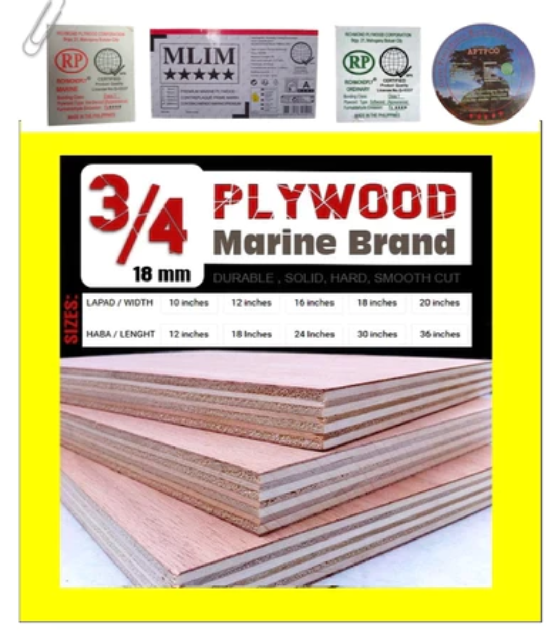 Marine Plywood 3/4 (18mm) – Matibay at Waterproof | For Cabinet, Piso ...