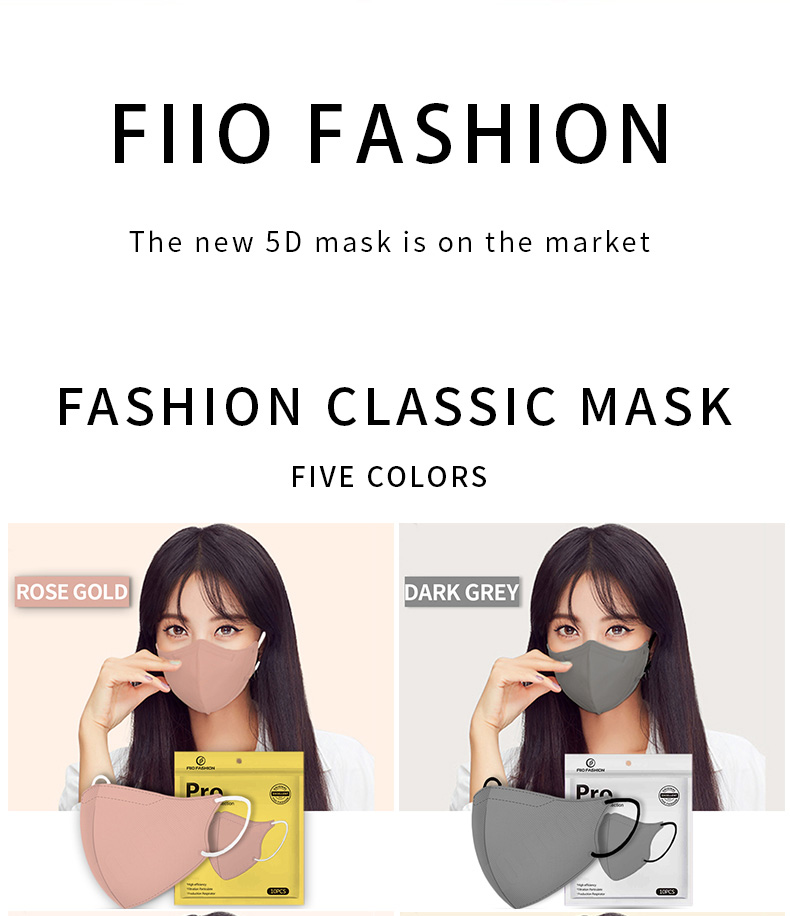 50Pcs 5D Mask Kn95 Facemask Original Disposable Butterfly Face Mask 5 ...