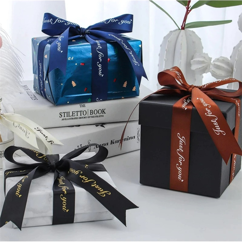 2.5cm (45 Yard/Roll) Satin Ribbon DIY Romantic Gift Packaging Just For ...