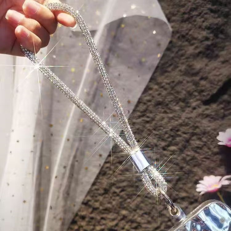 Mobile Phone Lanyard Wrist Chain Luxury Rhinestone Lanyard High-End ...