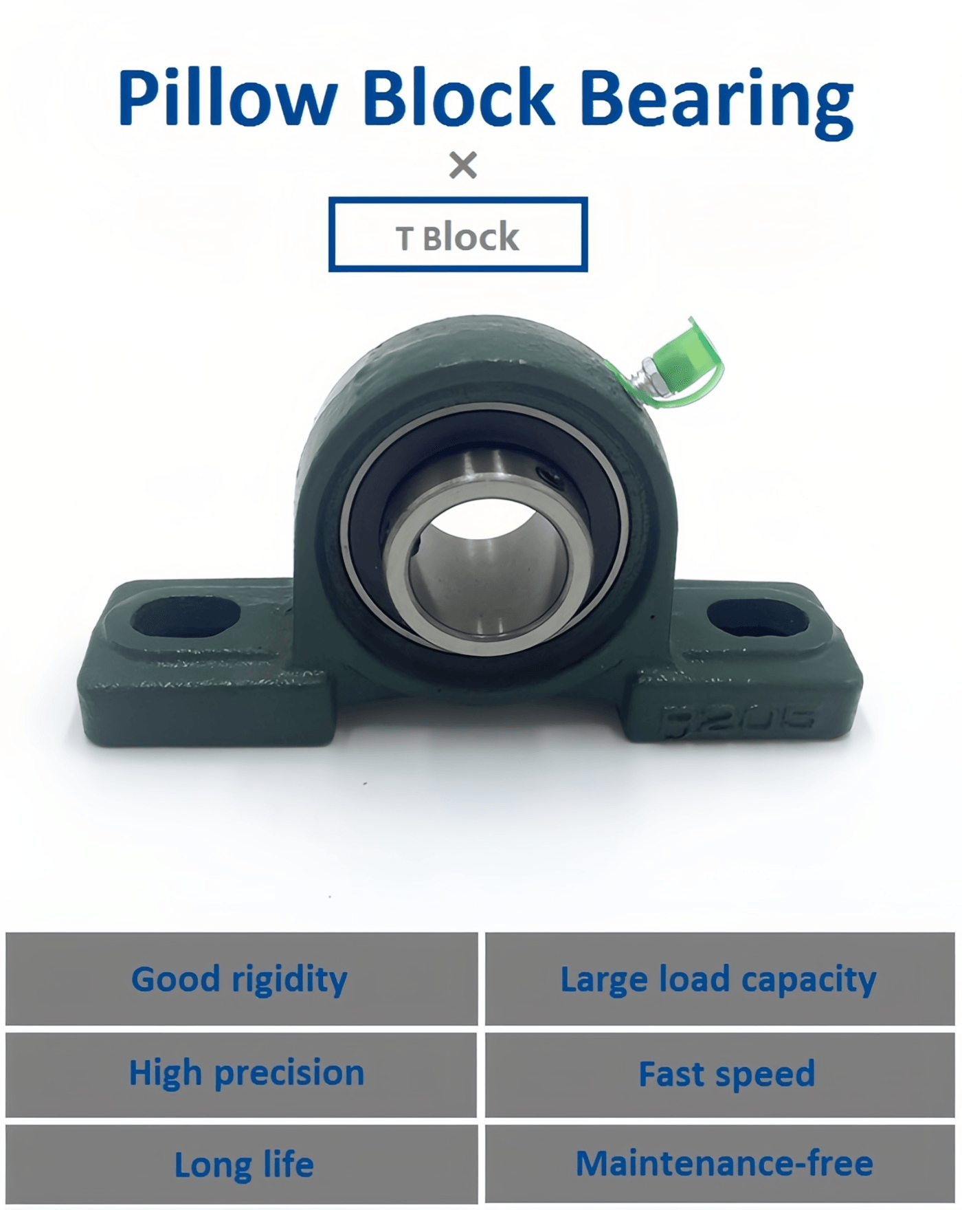 1pcs Pillow Block Bearing UCP204/UCP205/UCP207/UCP208/UCP211 - Durable Plastic & Steel ...