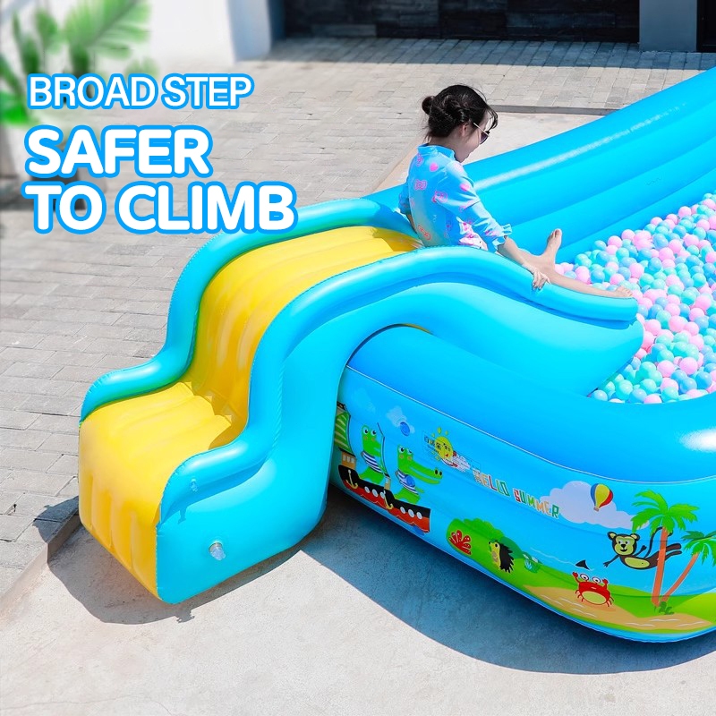 Inflatable Water Slide Swimming Pool for Kids Bounce Castle Summer ...