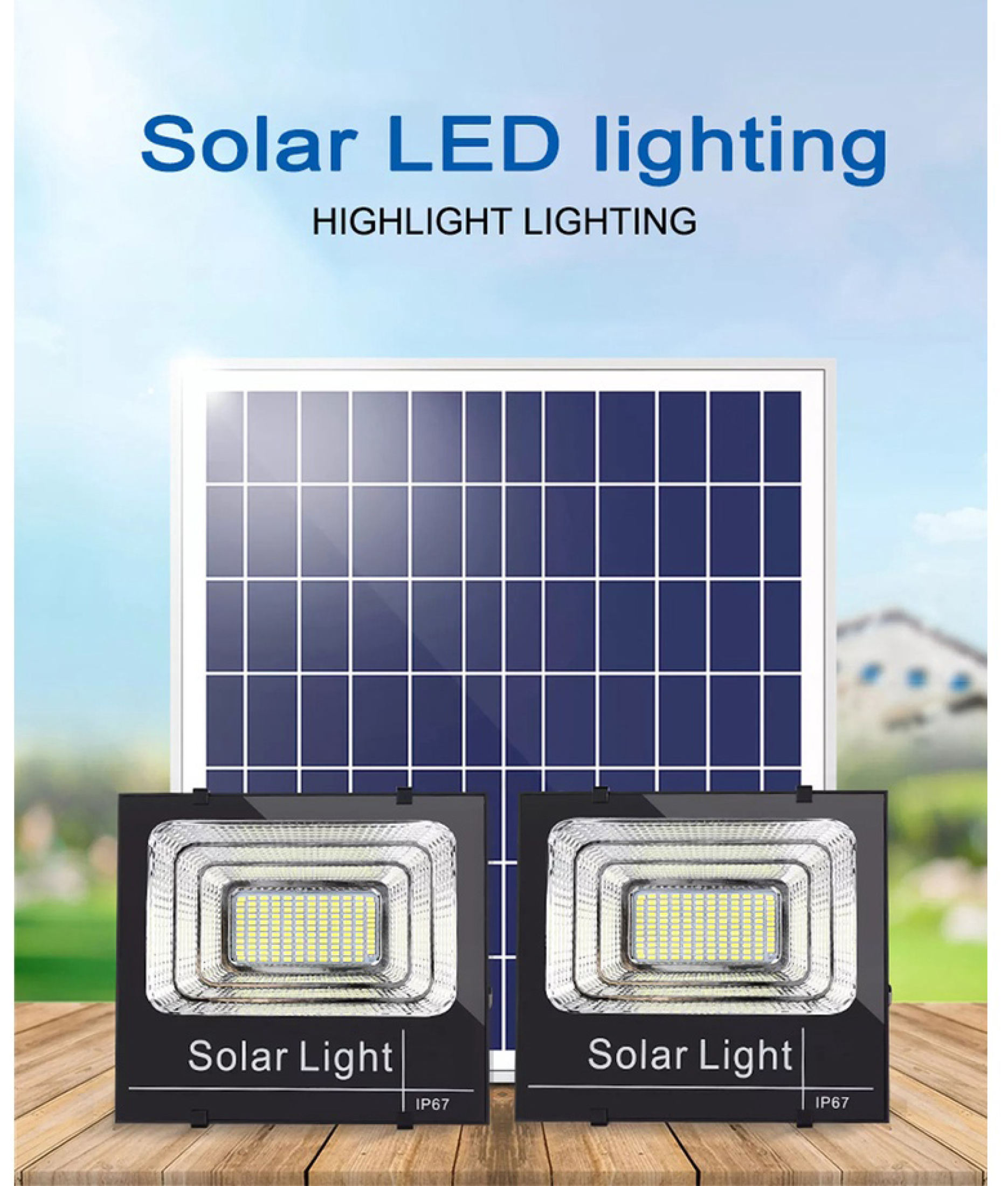 SAMSUNG 3000W Solar light Outdoor Waterproof Flood Light Solar led ...