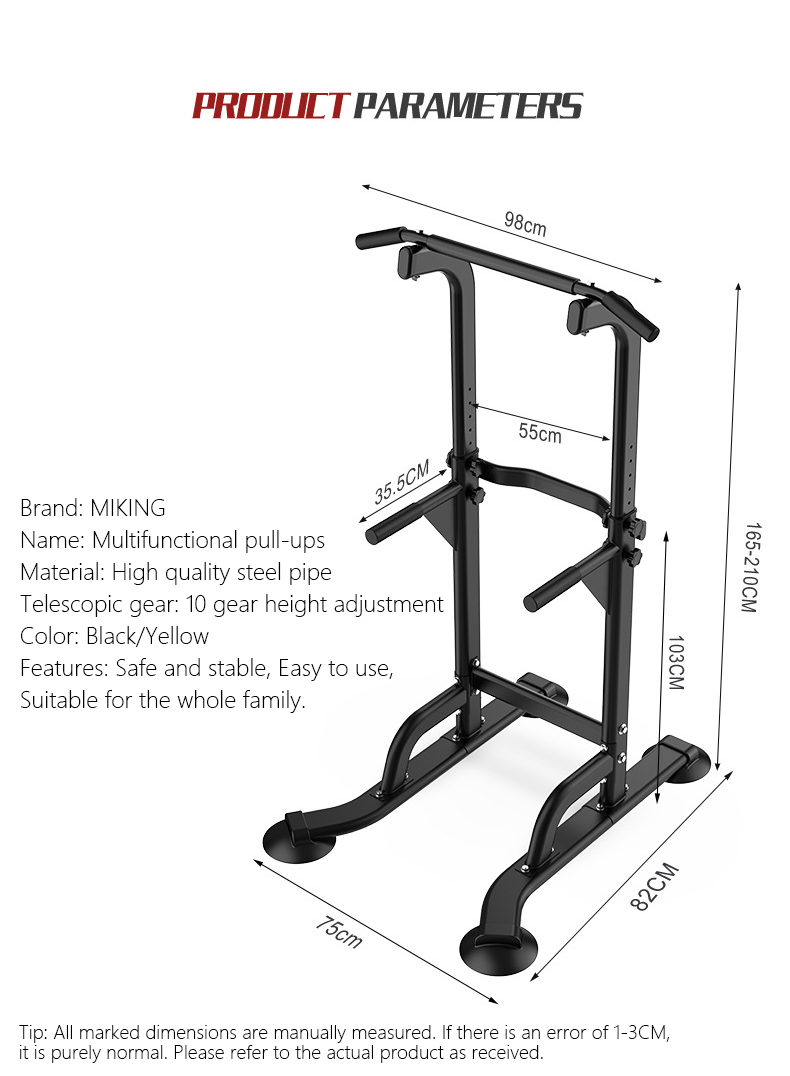 DONIUZ Multifunctional Pull up bar Push-Up machine dip bar Indoor ...