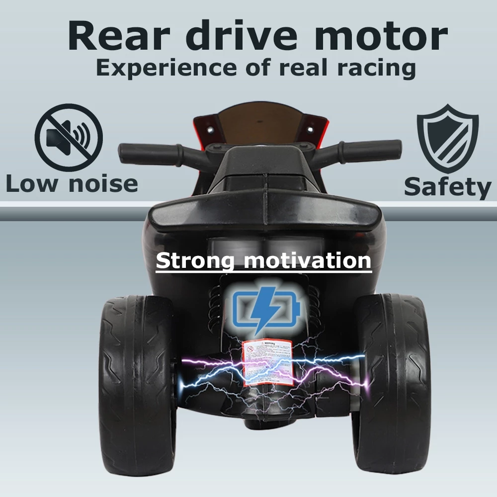 Rechargeable Motor For Kids with Remote Control Motorbike for kids1-6 ...