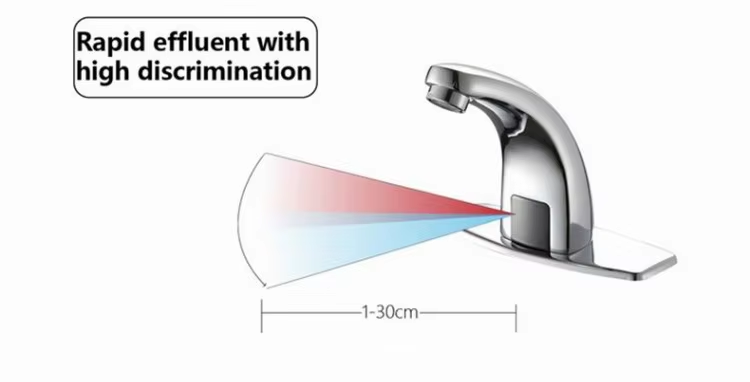 Sensor faucet 304 fully automatic infrared sensor sink wash basin and ...
