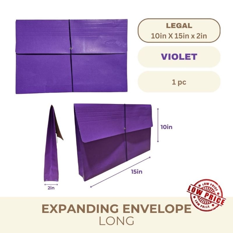 Expanding Envelope Long with Garter Colored Expandable Envelope For ...