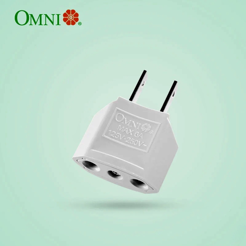 Omni Regular Adapter Socket Plug Outlet Adapter -Model WRA-001 6A-250v ...