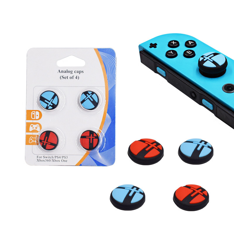 2PCS/Set Switch Joy-con Rocker Caps Game Theme Design for Nintendo ...