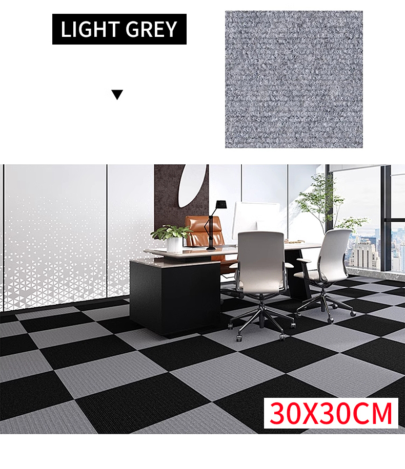 50pcs Carpet Floor Self-Adhesive Non-slip Carpet Sticker 30x30cm Square ...