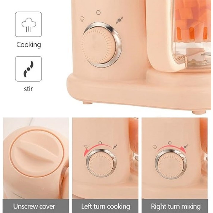 4 in 1 Baby Food Maker Mixer Heater Steamer Blender Baby Cook Baby Food ...