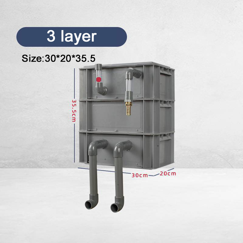 Fish Pond Filter Tank Koi Pond Filter System Water Purification Filter ...