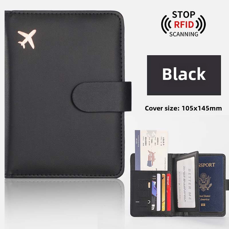 Multifunctional passport holder PU passport cover ID card holder RFID ...