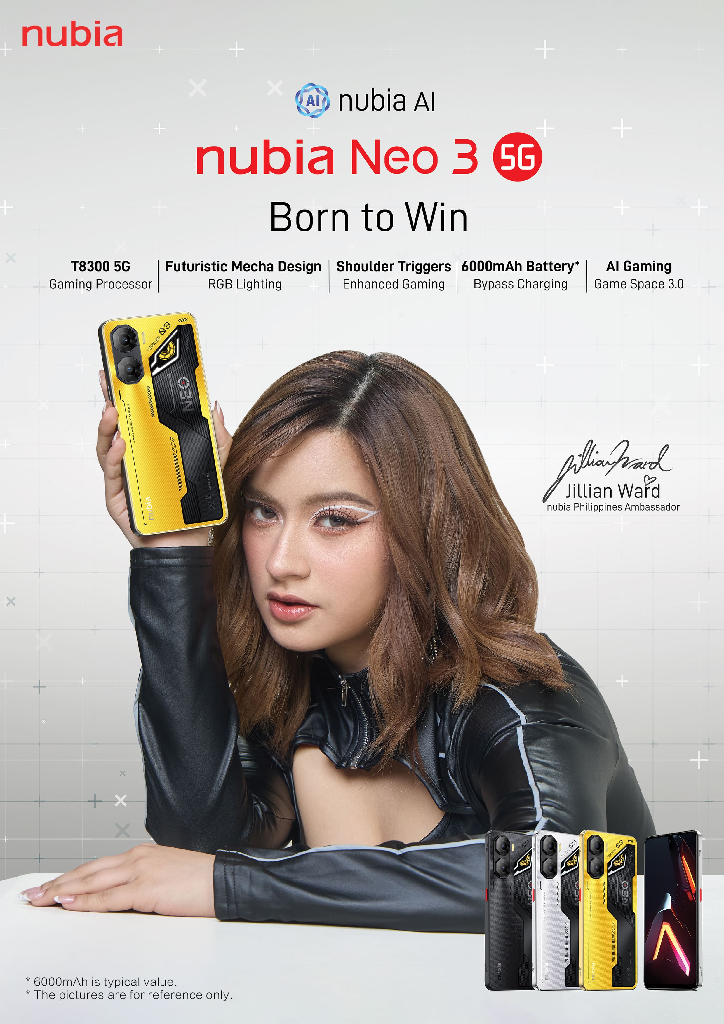 NUBIA NEO 3 5G [8GB RAM + 256GB ROM] | 6.8" fHD+ 120Hz Display | Gaming Phone | Shopee Philippines