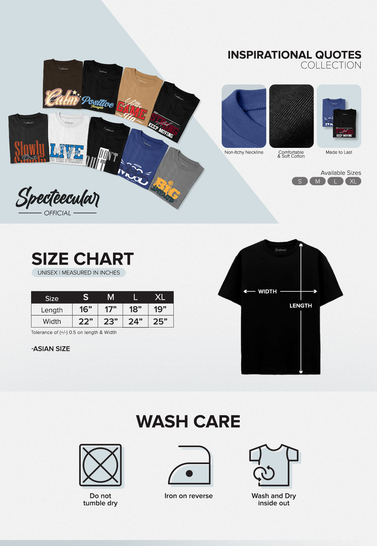 Specteecular Inspirational Oversized Shirt For Men Women T Shirt Tshirt ...