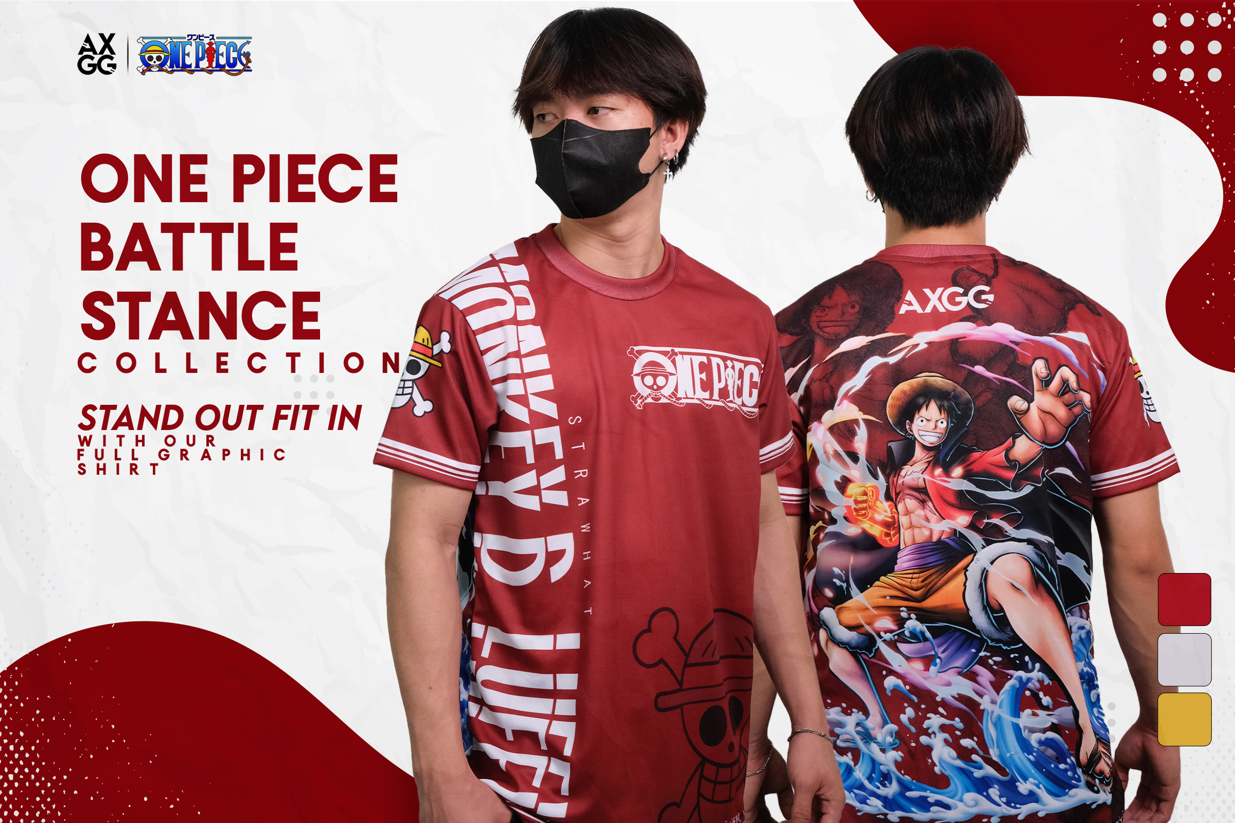 AXGG ' One Piece - Battle Stance ' Anime Shirt | Shopee Philippines