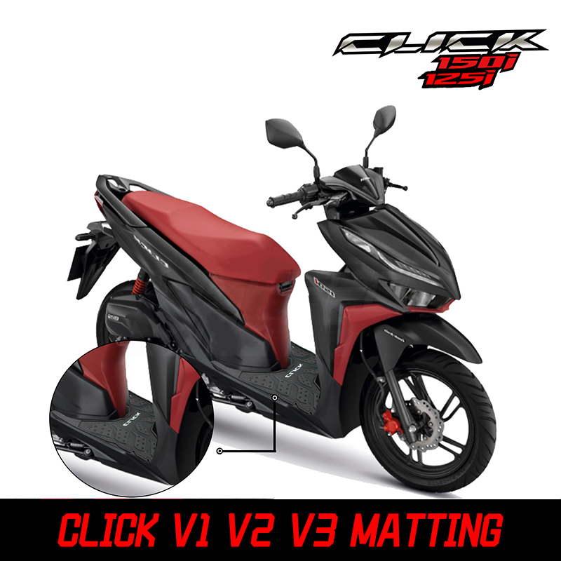 HONDA Click Rubber Footboard Matting 125i /150i With Bolts and Nuts Mat ...