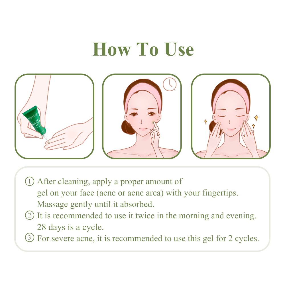 BREYLEE Tea Tree Acne Treatment Gel Acne Scar Removal Cream Stretch ...