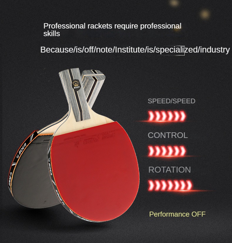 Original Boer ITTF Professional Star Ping Pong Racket Carbon Table ...