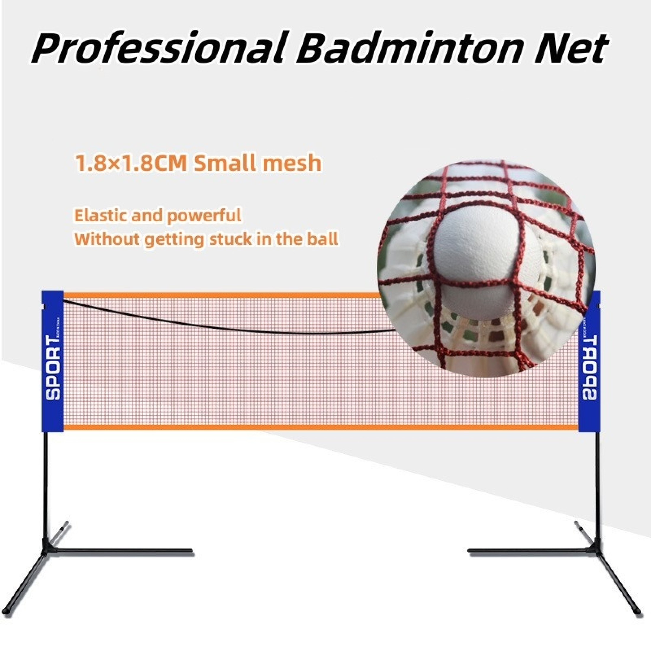 Badminton Net Portable Folding Adjustable badminton net with stand ...