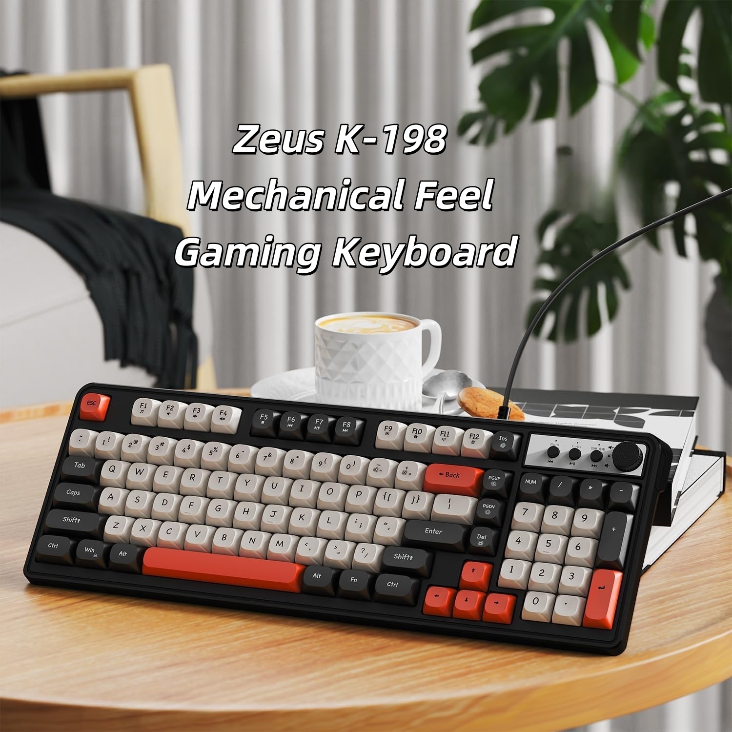 Zeus K Series Gaming Keyboard Wired Creamy Keyboard With Rainbow RGB ...