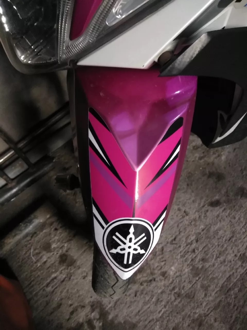 Mio i125 M3 Front Fender Sticker Scratch Resistant Not Fully Covered ...