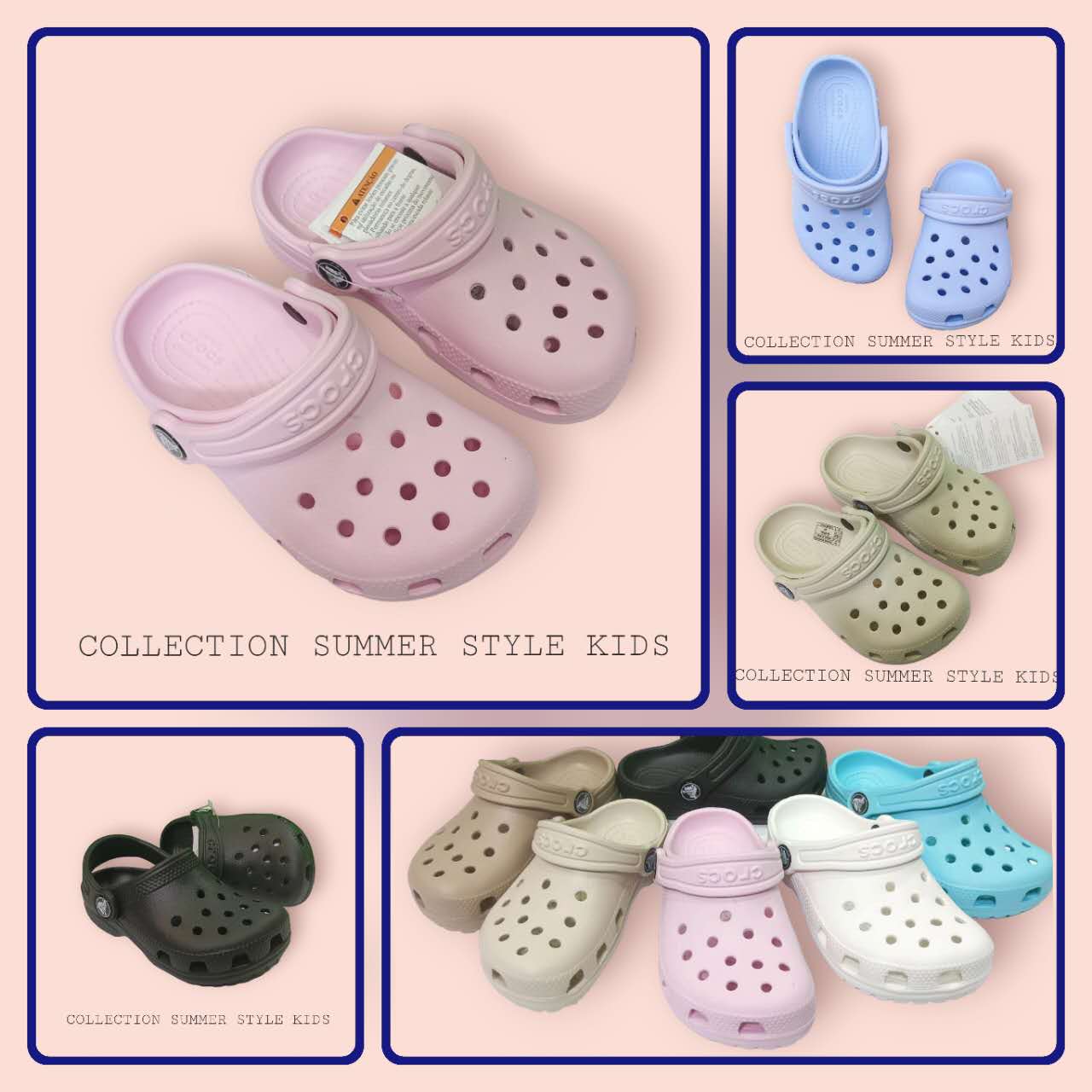 Classic clog sandal shoes for Kids OEM without jibbits no eco bag ...