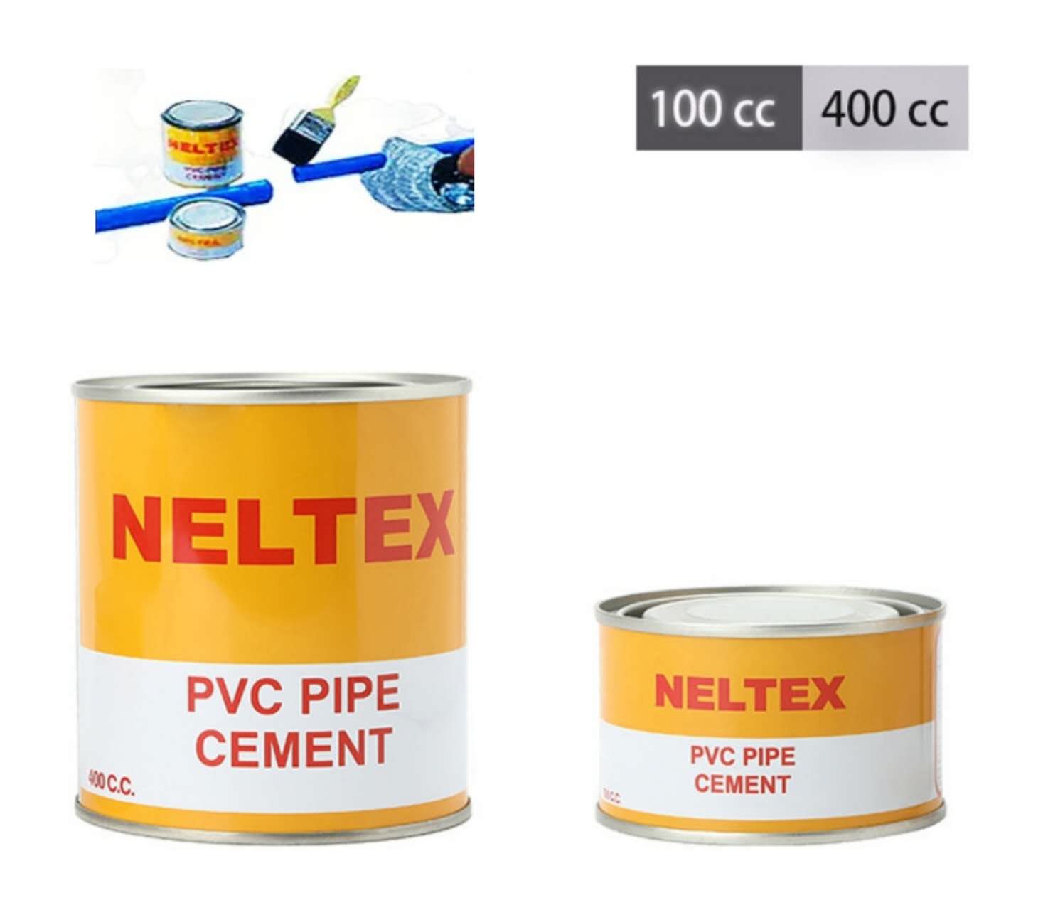 PVC Cement Solvent PVC Pipe Cement Solvent 100CC, 400CC | Shopee ...