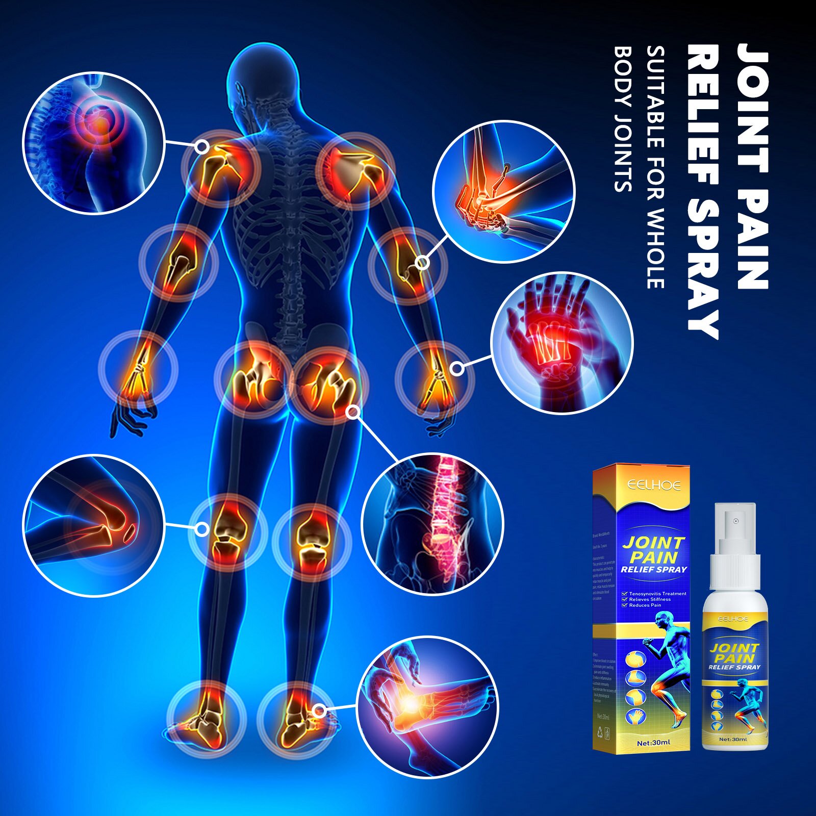 Pain Relief Spray Analgesic Rheumatoid Bunion Relief Reduce Lumbar ...