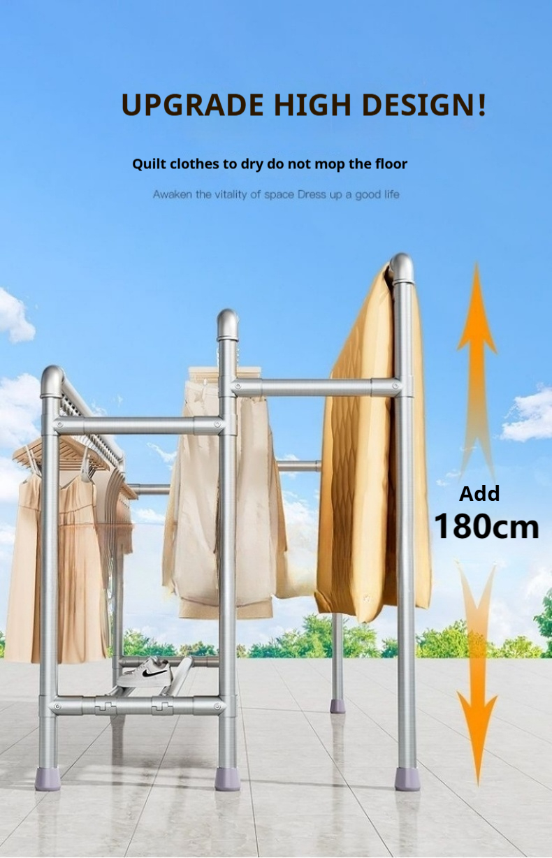 Adjustable 100KG Sampayan Heavy Duty Clothes Rack Stand Sampayan ...