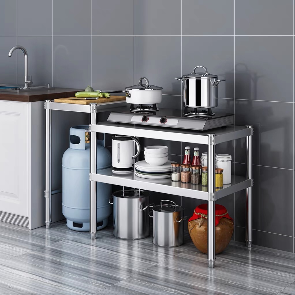 Gas stove rack, kitchen storage rack, gas stove workbench, 110 * 40 ...