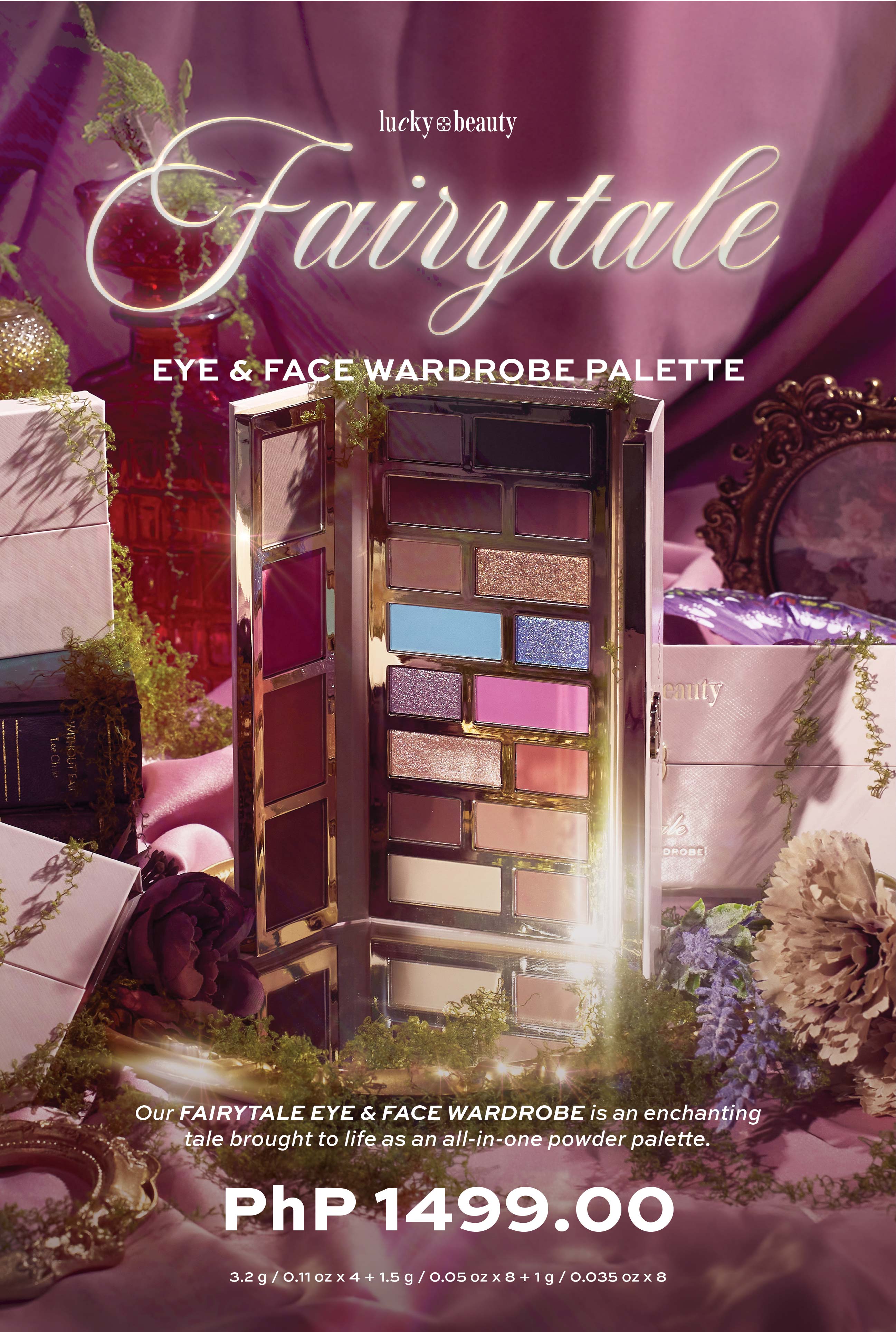 Lucky Beauty Fairytale Eye & Face Wardrobe Palette | Shopee Philippines