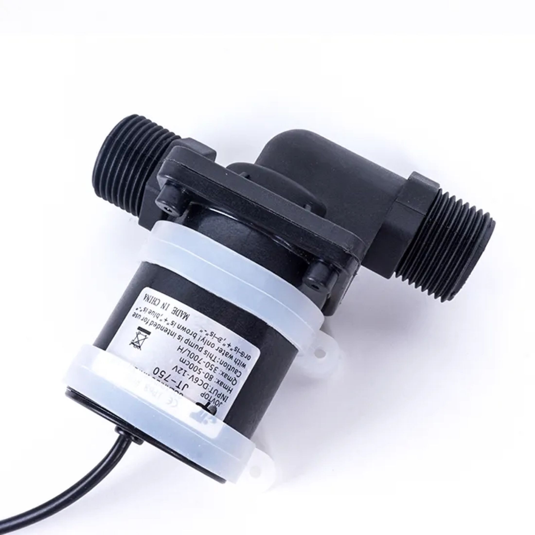 Water Pump IP68 Waterproof Silent 4 Points Threaded DC 12V 24V US Plug ...