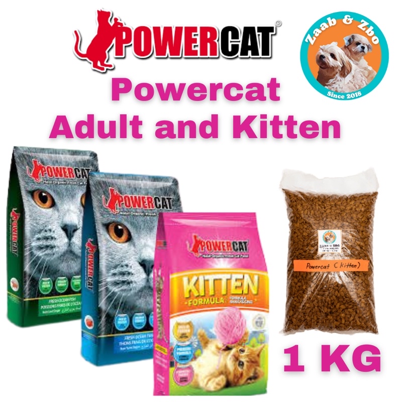 Powercat Adult and Kitten Cat Food Dry Cat Food in 1 -Kilogram | Shopee Philippines