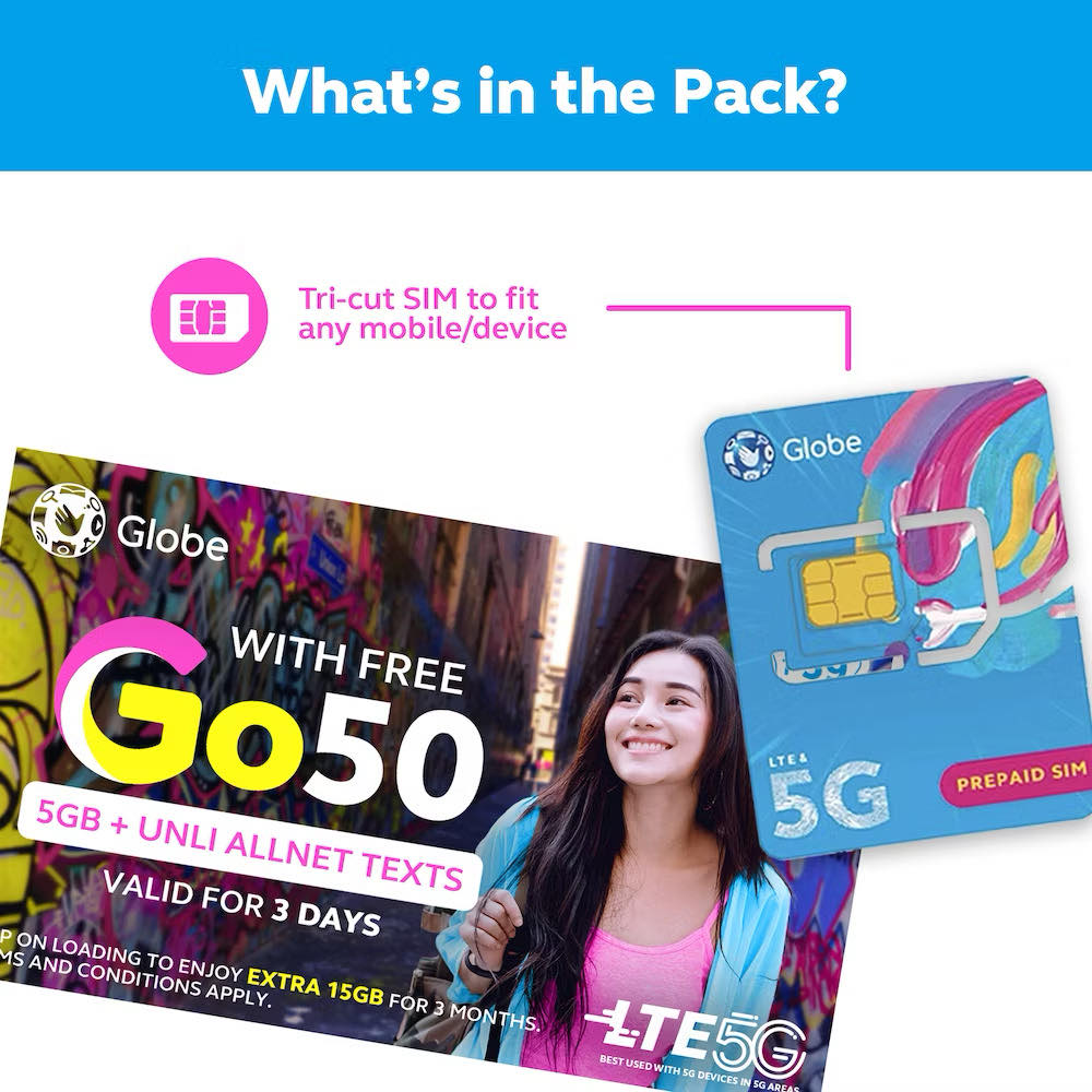 5G SIM CARD GLOBE SMART DITO TM TNT UPGRADE SIM ASSORTED WHOLESALE ...