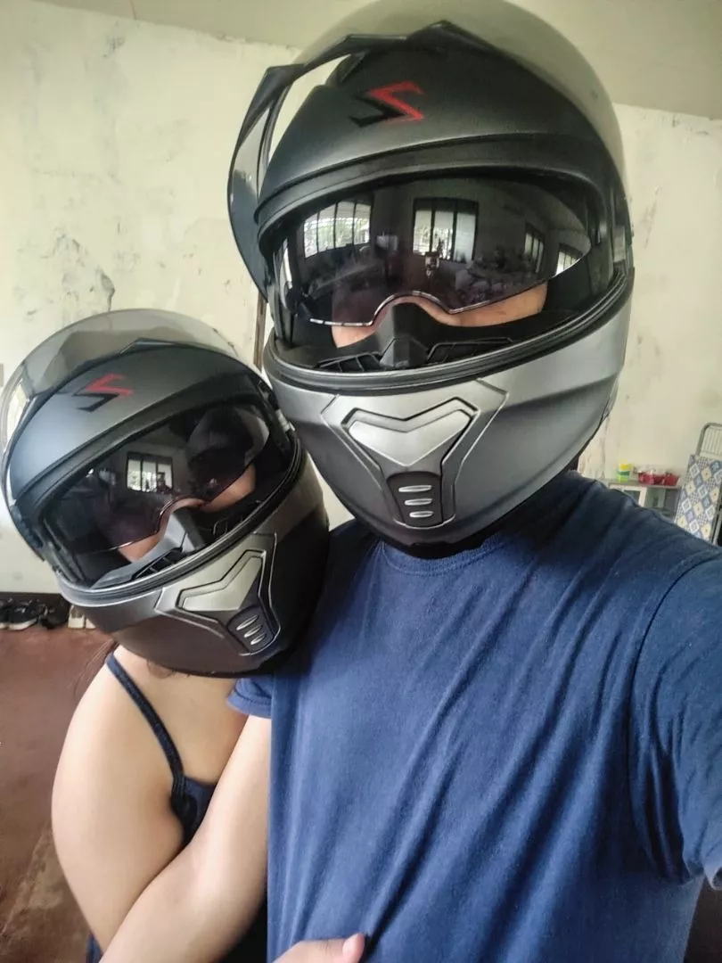 𝐁𝟏𝐓𝟏 ZEBRA Couple Helmet Full Face Modular Helmet Buy 1 Take 1 Couple ...