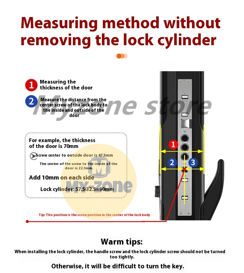 All copper DoorLock Core Cylinder Hardware Door Skew Lock AB Cylinder ...