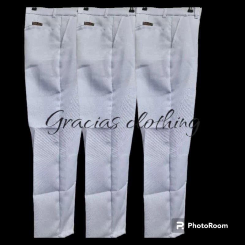 WHITE SLOCKS/ WELL OFF PANTS/ WHITE SLACKS / CADET / SEAMAN PANTS ...