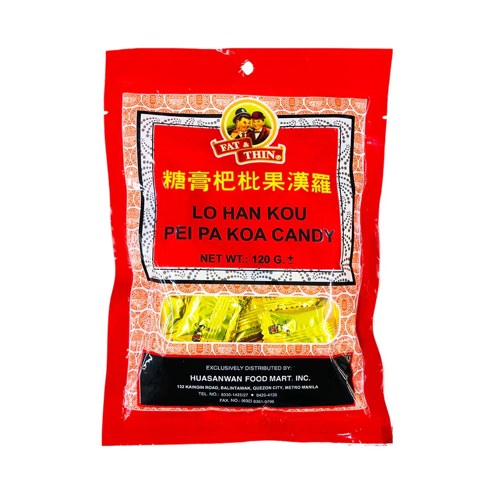 Fat & Thin Lo Han Kou Pei Pa Koa Candy (120g) - 2 Packs | Shopee ...